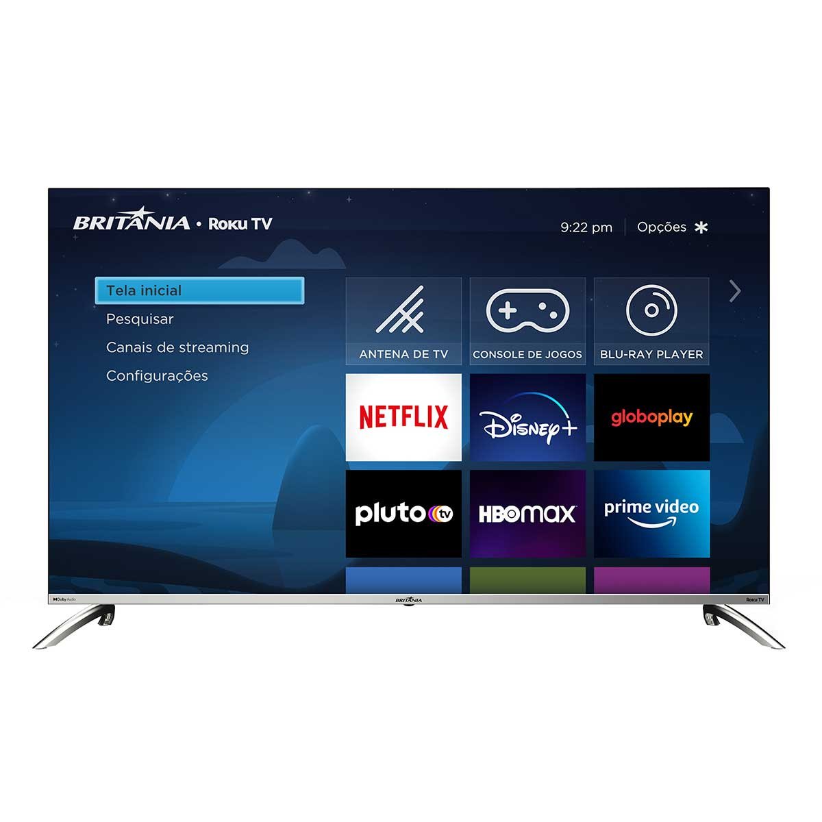Smart TV Britânia 50 Polegadas BTV50G7PR2CSBL 4K UHD LED Dolby Audio ...